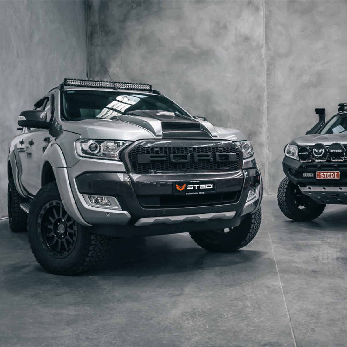 STEDI 2016+ Ford Ranger 42" ST4K Double Row LED Light Bar Roof Bundle